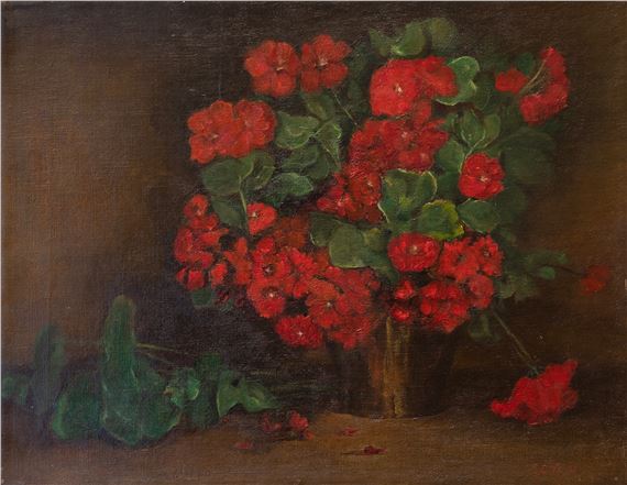 Charles Ethan Porter | Still Life with Geraniums | MutualArt