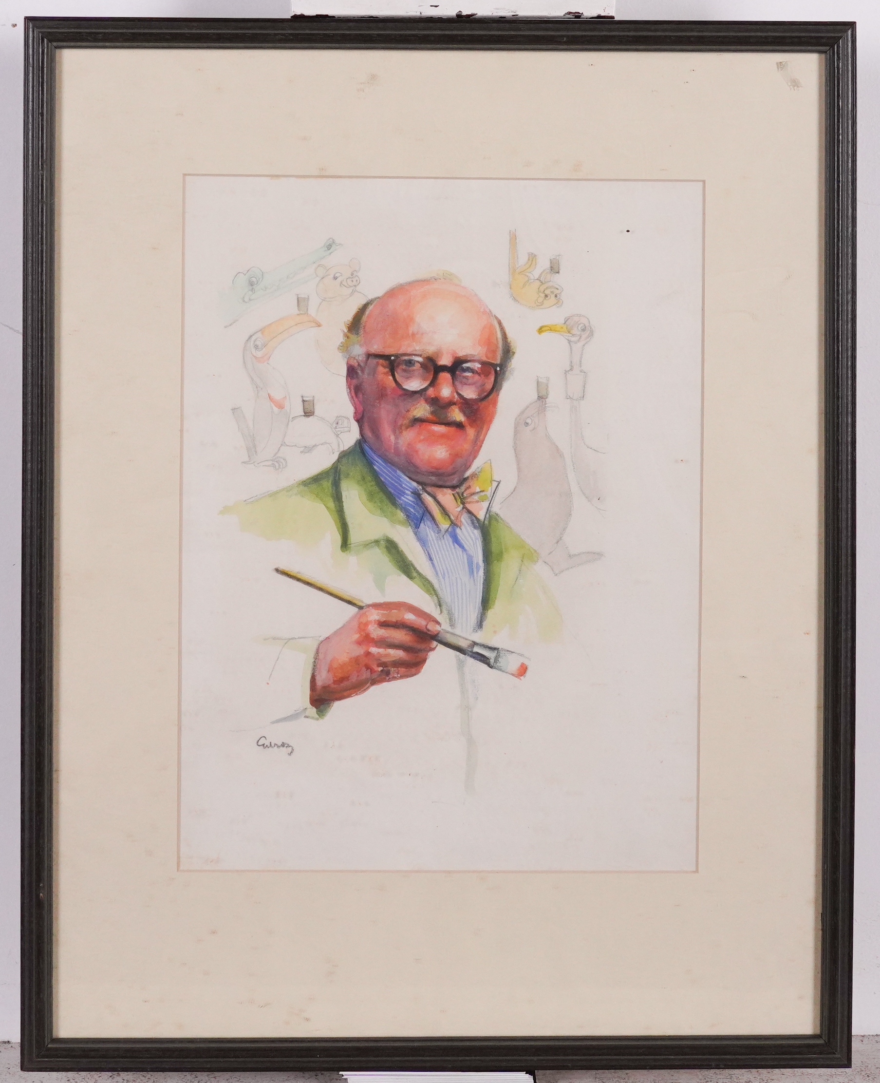 John Gilroy | Self Portrait with animals used in his Guinness adverts ...