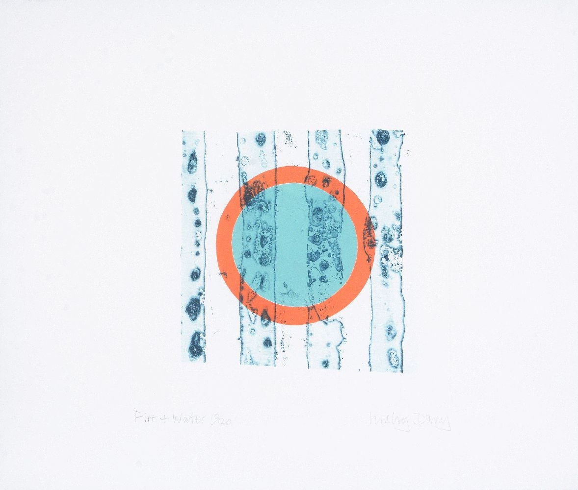 Lesley Davy | Lesley Davy (British b.1953) Fire + Water Relief print in ...