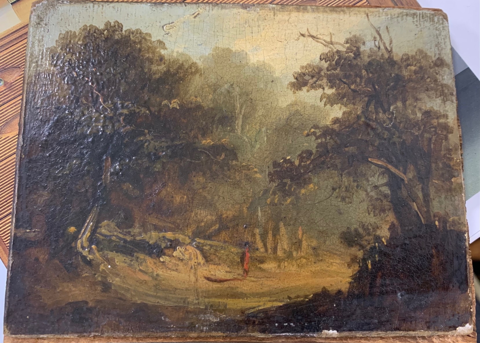 John Constable | Landscape with Figures on a Woodland Path | MutualArt