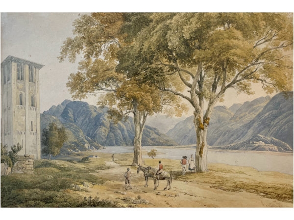 Joseph Höger | A landscape with a wood by a pond | MutualArt