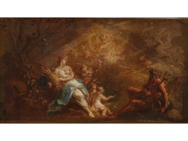 Martin Johann Schmidt | Demeter and Poseidon with the allegory of the ...