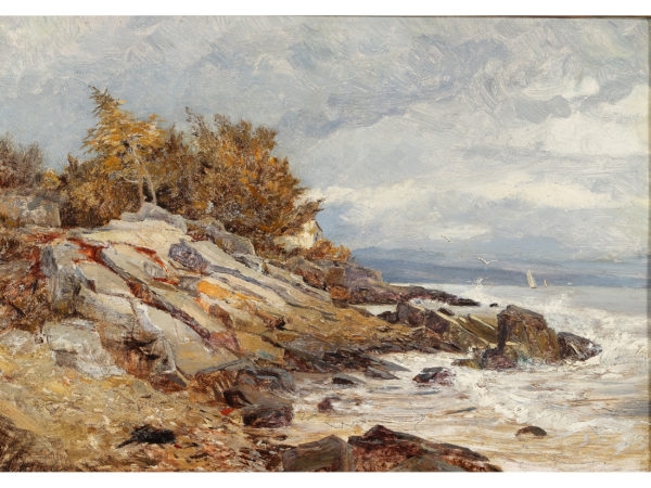 Emil Jakob Schindler | Moving coastal landscape | MutualArt