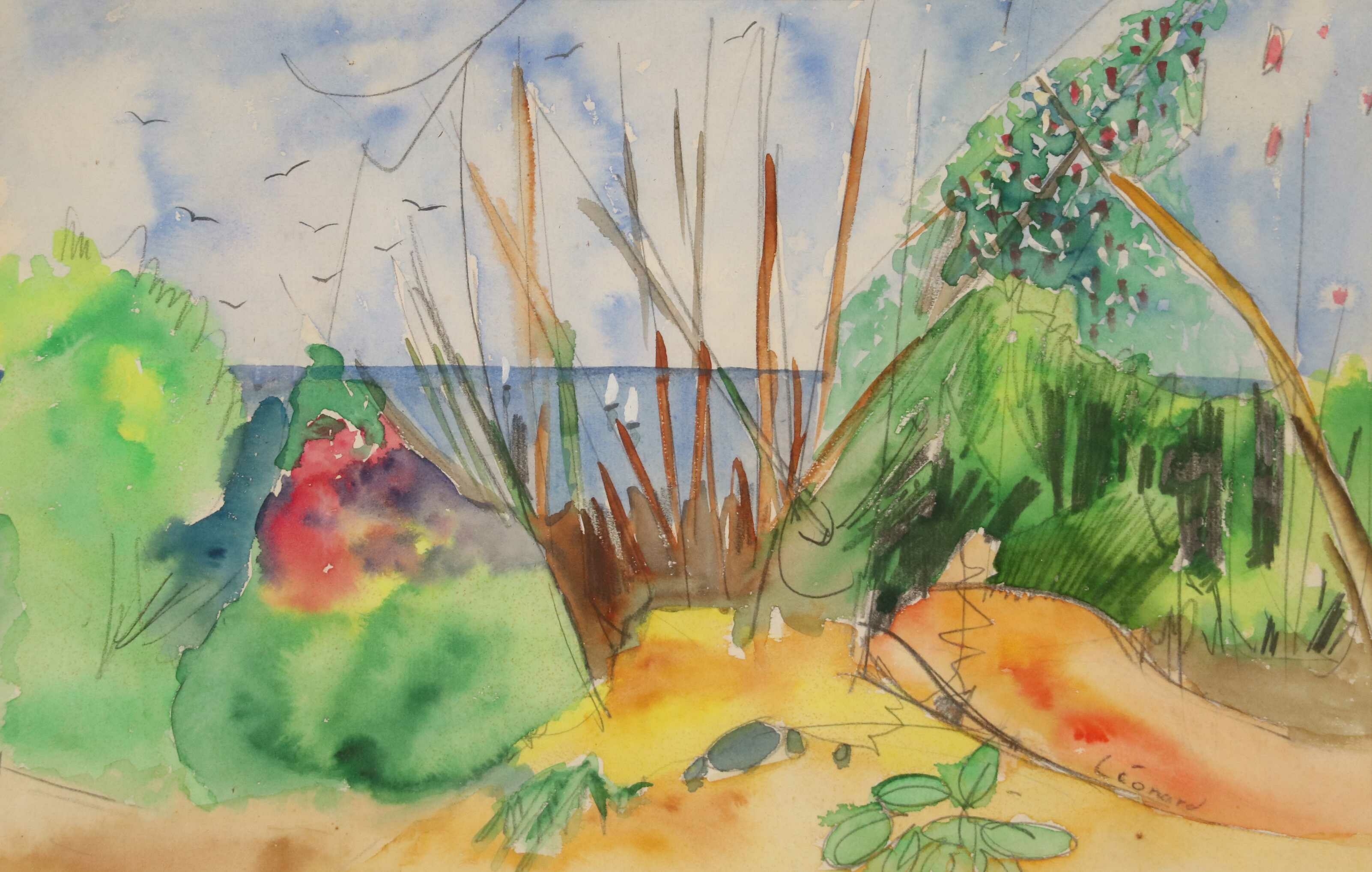 Maurice Leonard | Les roseaux | MutualArt