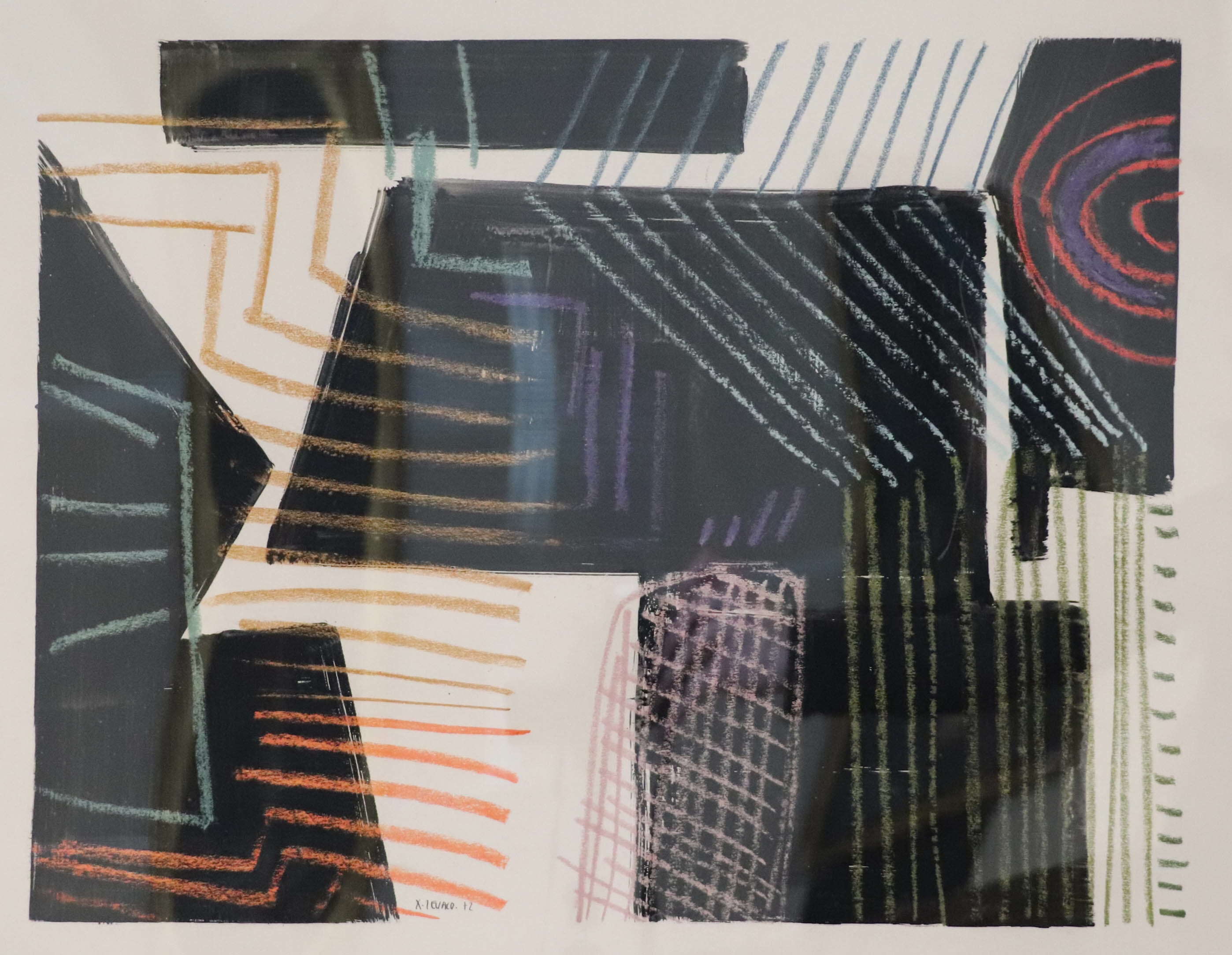 Xavier Zevaco | Composition aux stries (72) | MutualArt