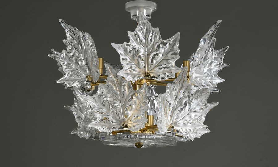 Maison Lalique | Chandelier Champs-Élysées, model drawn by Marc Lalique ...