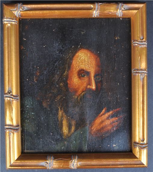 Italian School | An 18th Century Italian school oil on bard portrait ...