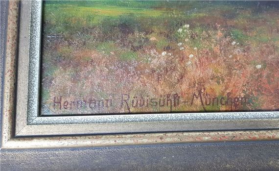 Traugott Hermann Rüdisühli | Thatched cottage near the river | MutualArt