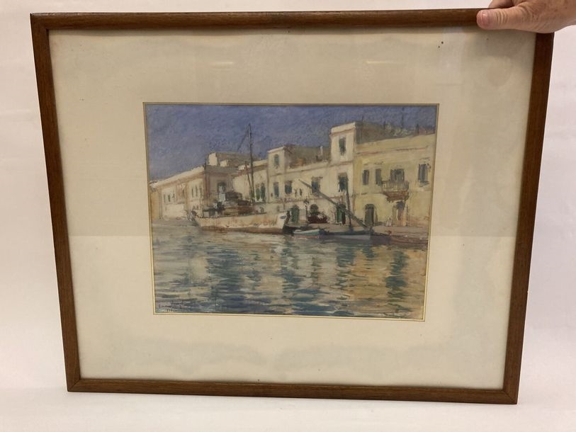 René Pinard | Quai Charles Quint at La Gaulette (1933) | MutualArt