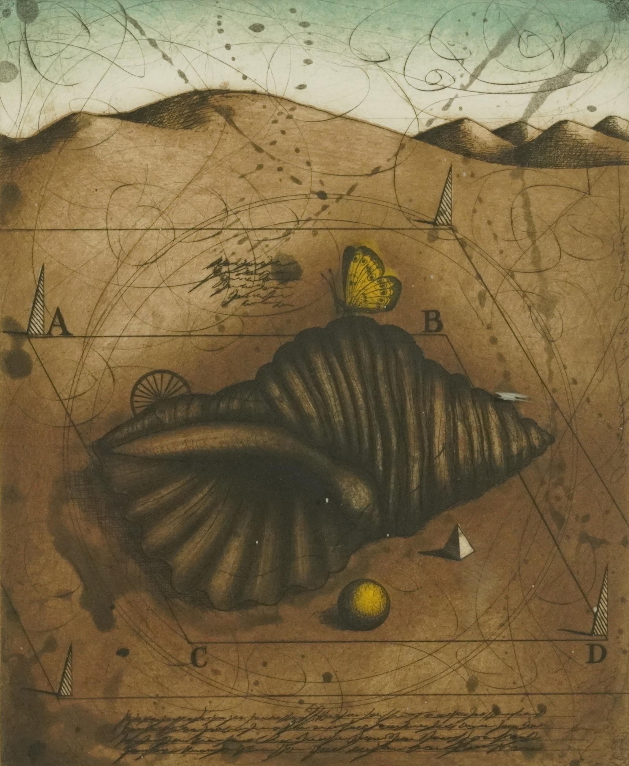 Udo Nolte | Magnifying glass and conch shell | MutualArt