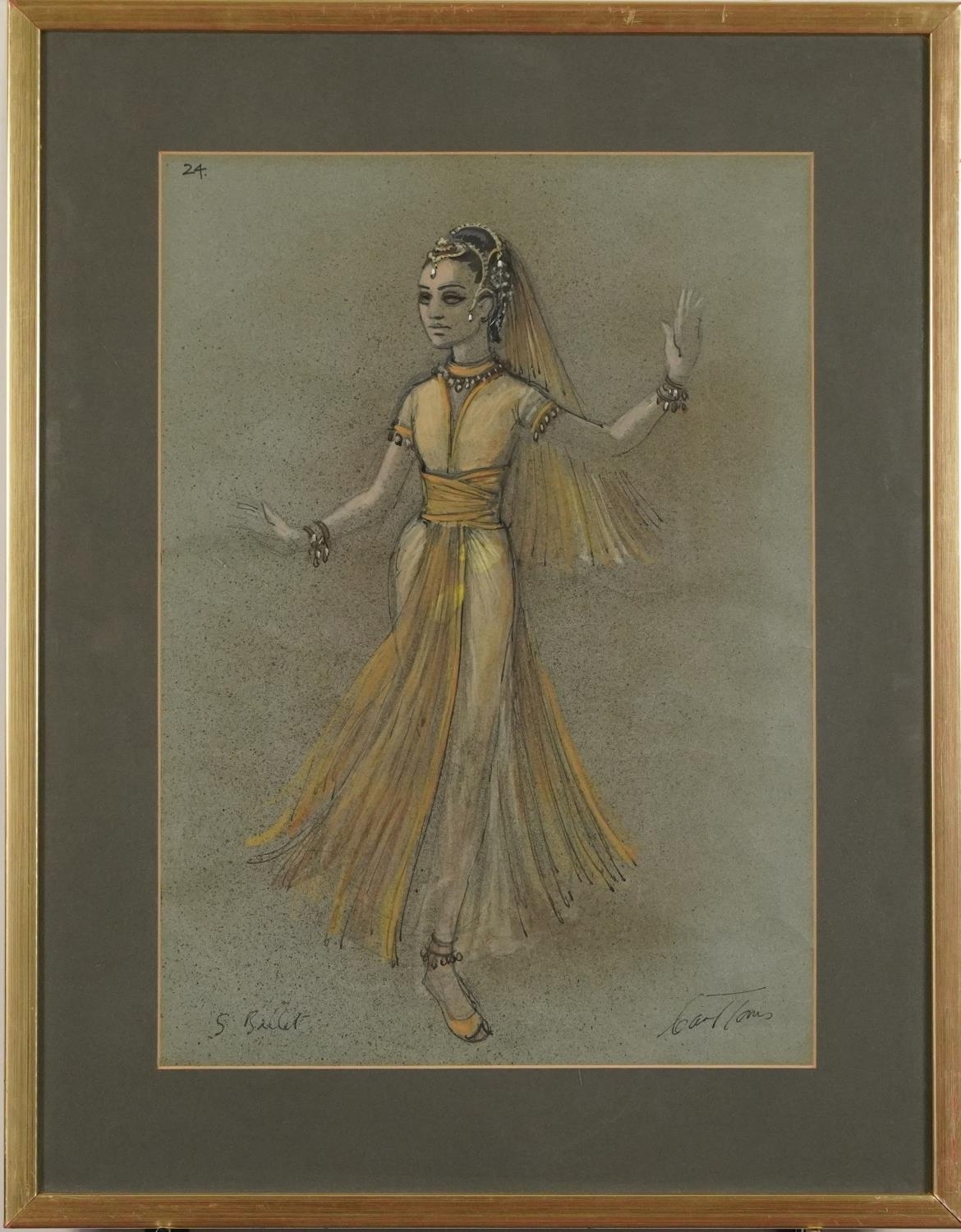 Carl Toms | Female in costume dancing | MutualArt