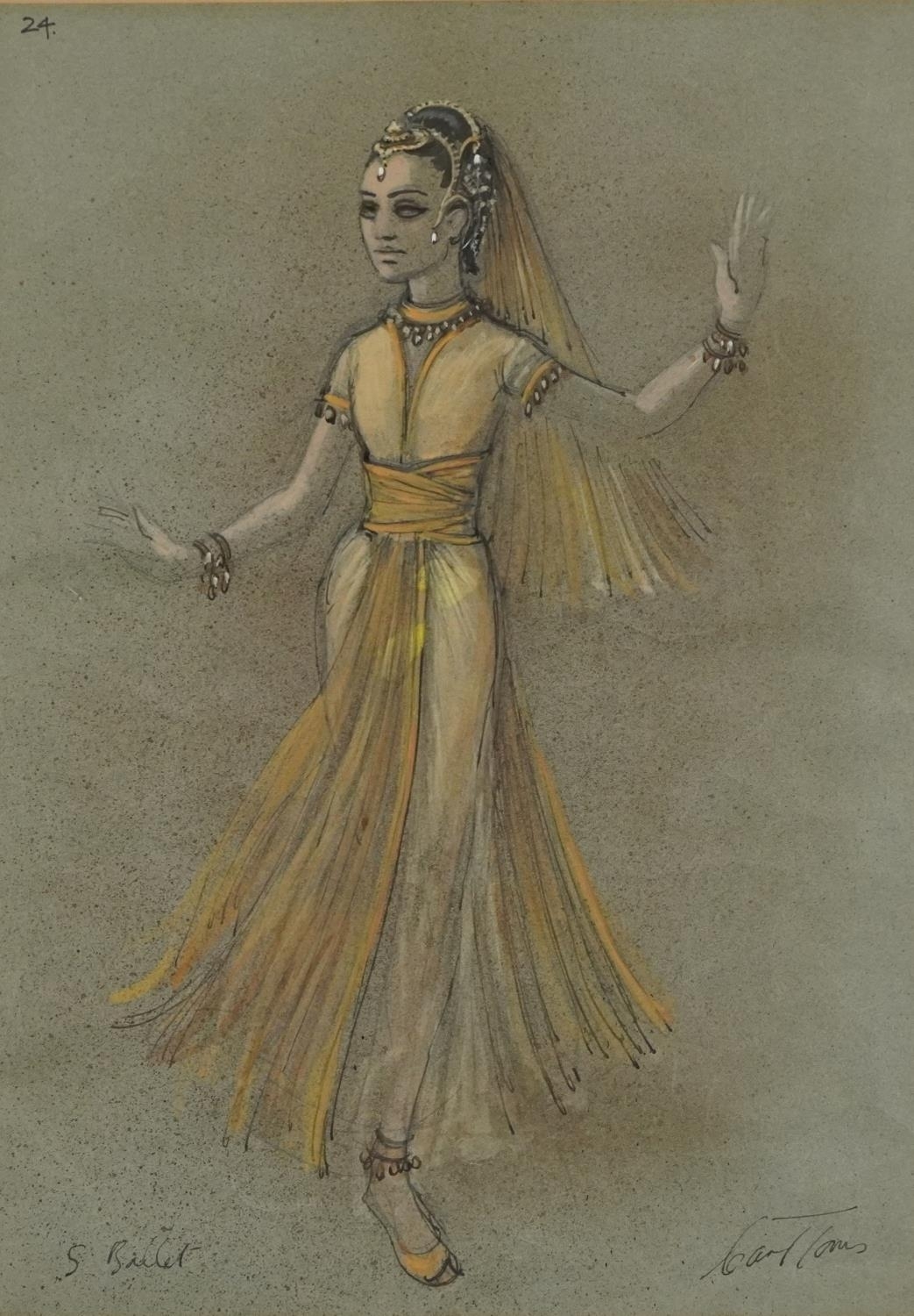 Carl Toms | Female in costume dancing | MutualArt