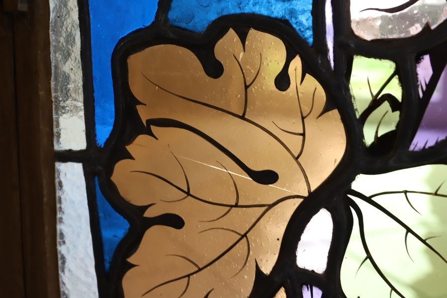 Jacques Gruber | Exceptional Art Nouveau stained glass window with ...