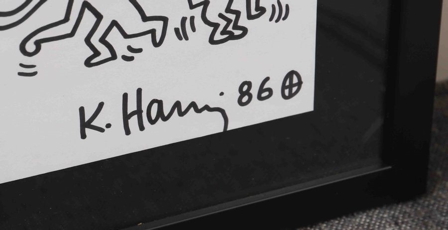 Keith Haring | Original drawing on letterhead of the artist Keith ...