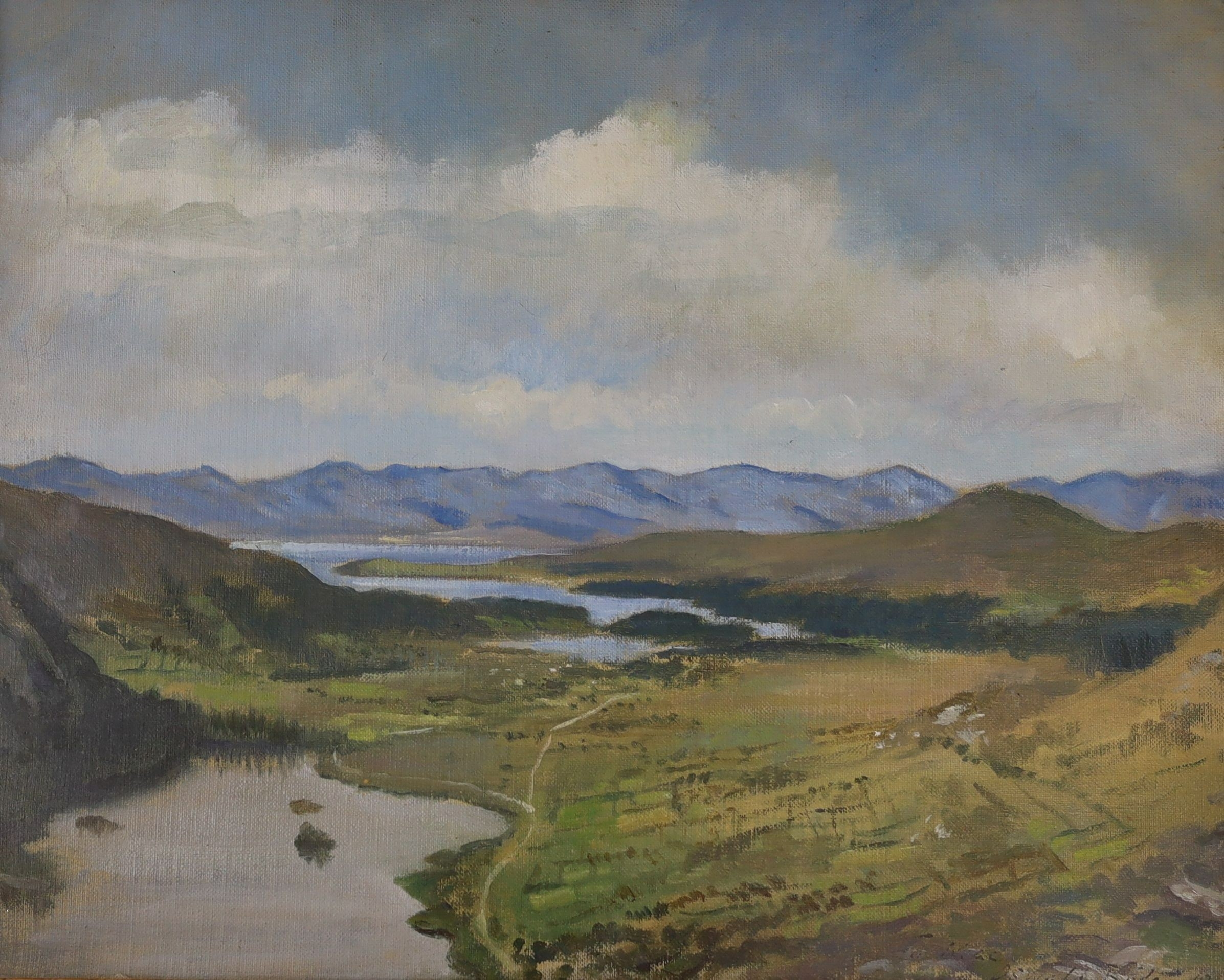 Sir Oswald Hornby Joseph Birley | mountainous landscape (1947) | MutualArt