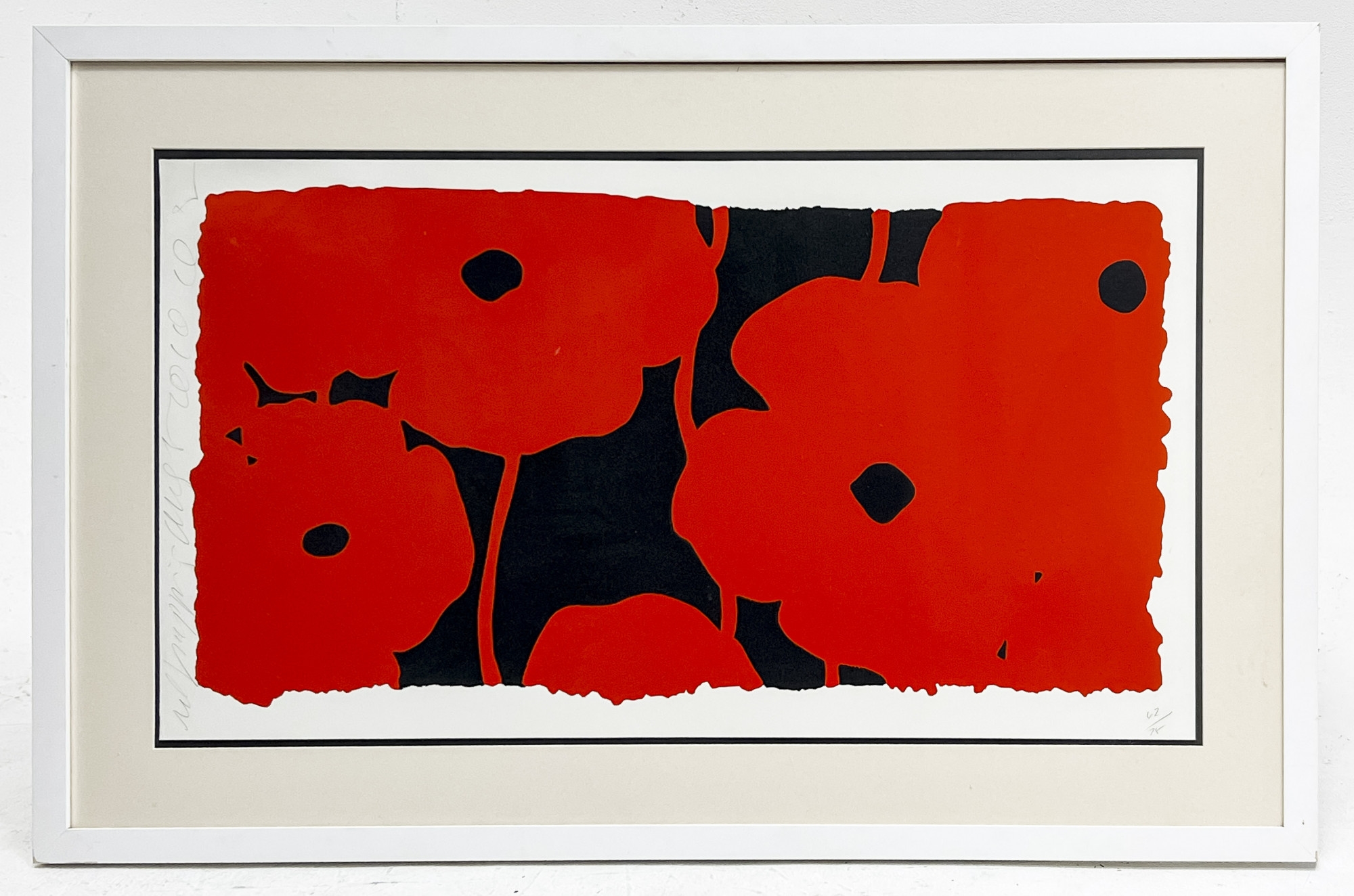 Donald Sultan | Eight Poppies (2010) | MutualArt