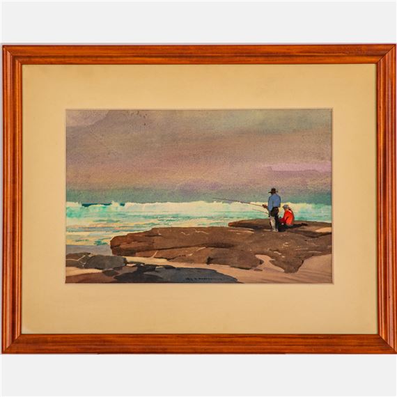 Roy M. Mason | Fishing on the Coast of La Jolla | MutualArt