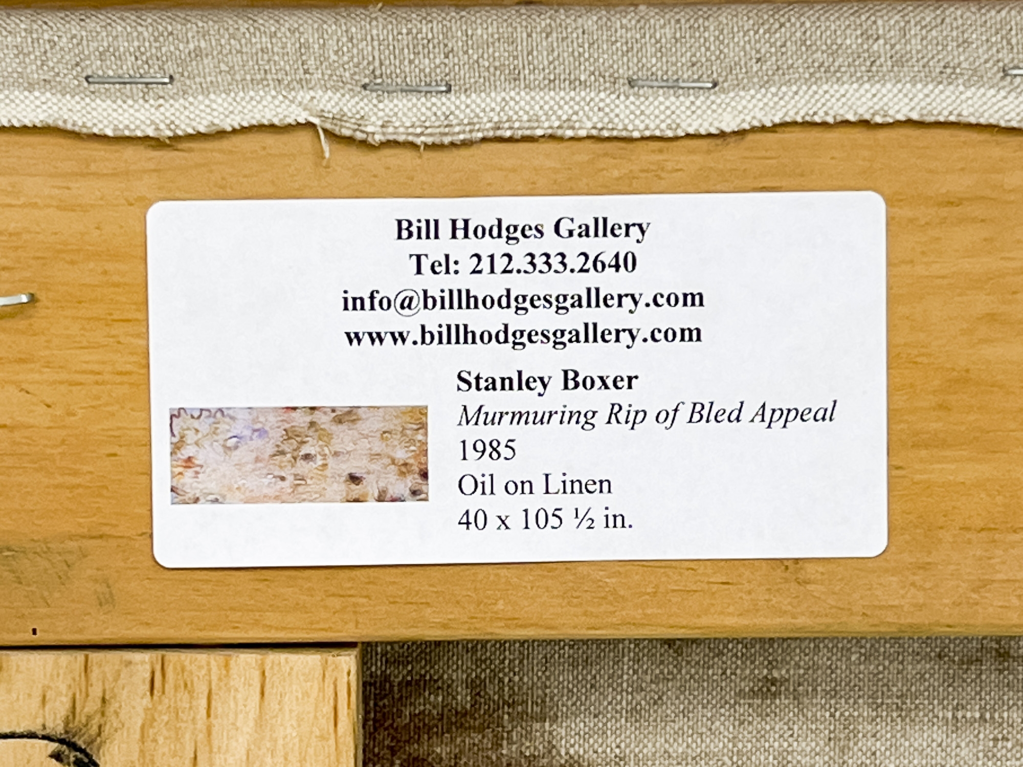 Stanley Boxer | Murmuring Rip of Bled Appeal (1985) | MutualArt