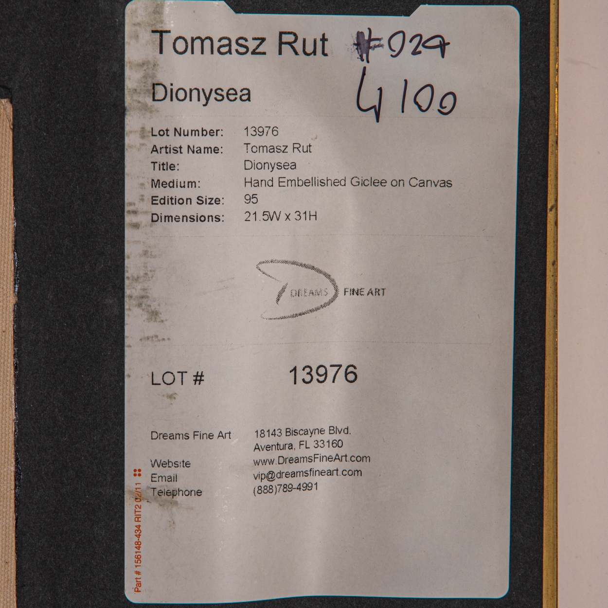 Tomasz Rut | Dionysea | MutualArt