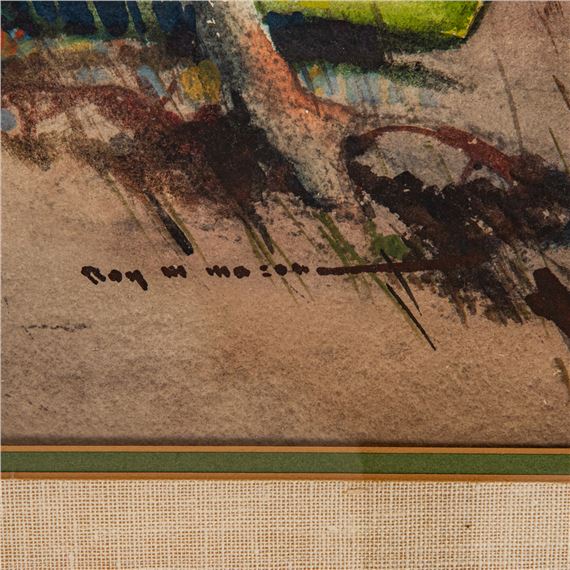 Roy M. Mason | Lake Ontario Coastal Bluffs with Figures and Boats ...