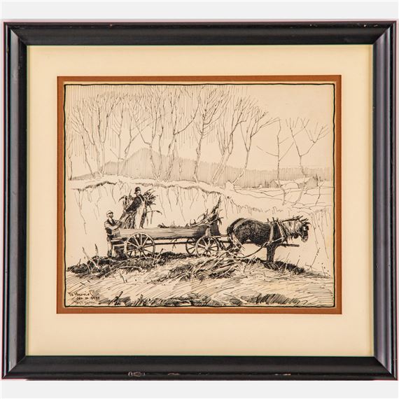 Roy M. Mason | Fall Harvest Scene | MutualArt