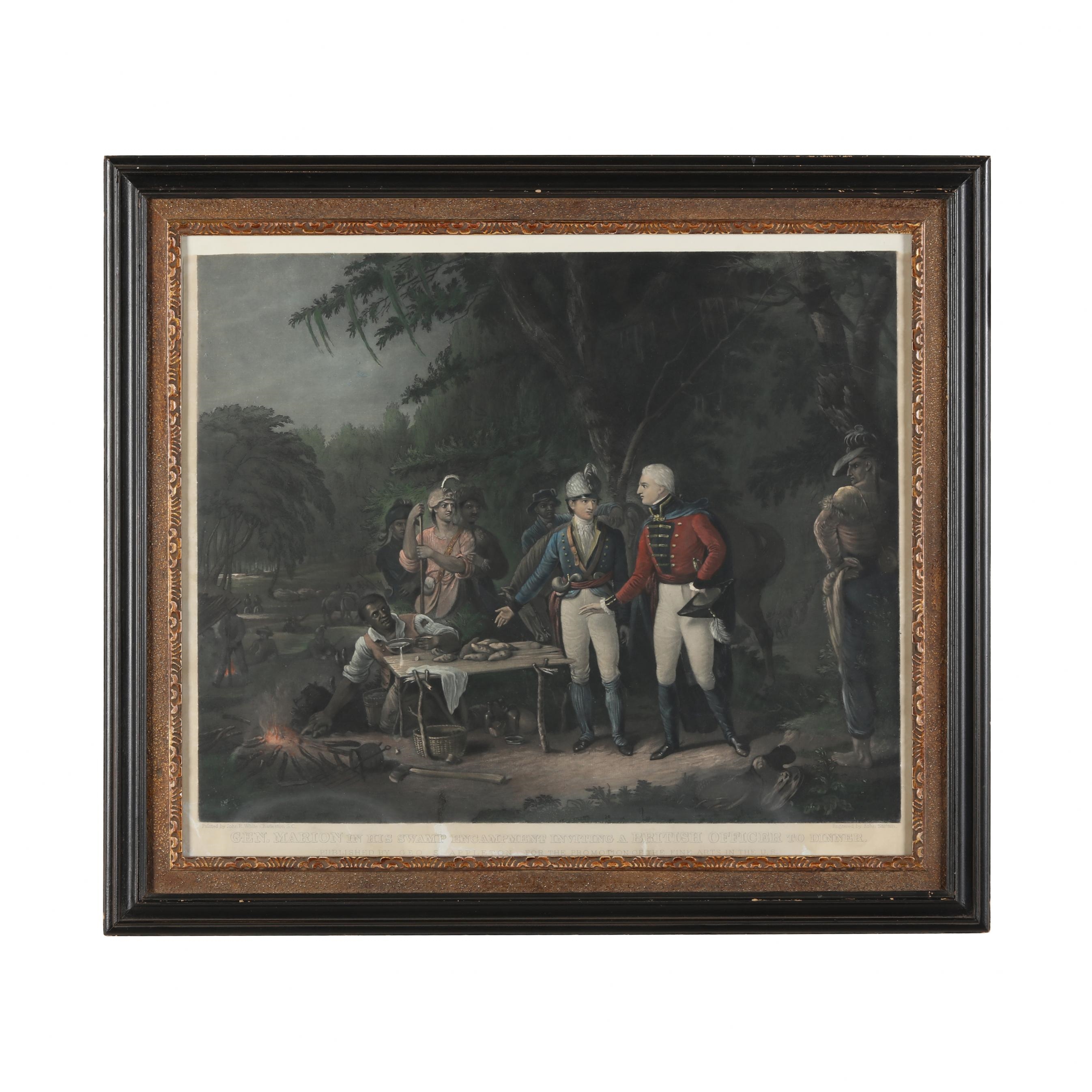 John Blake White | General Marion in the Swamp Encampment Inviting a ...