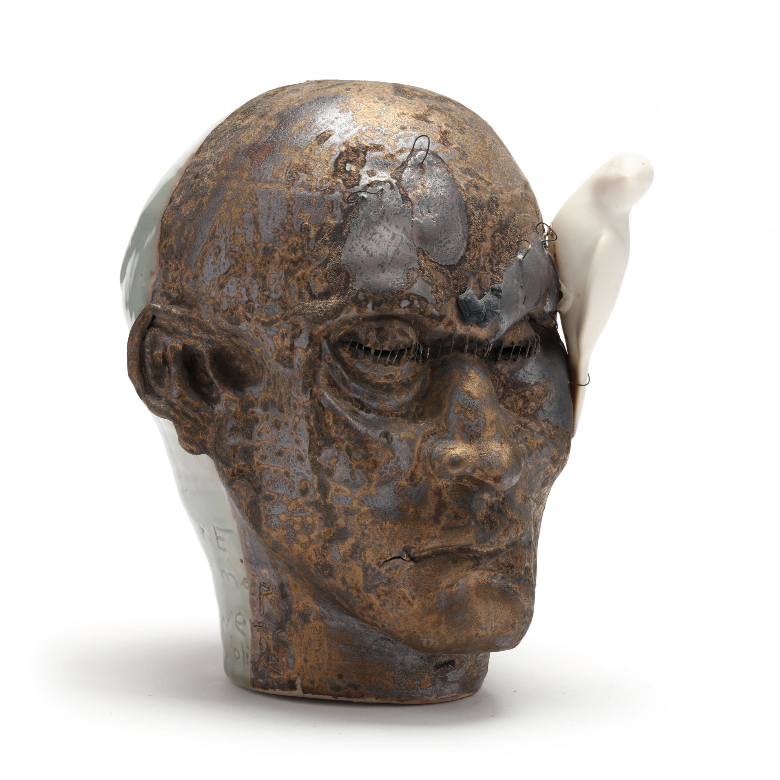 Peter Lenzo | Folk Art Face Sculpture | MutualArt