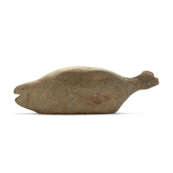 Raymond Coins | Folk Art Carved Stone Fish | MutualArt
