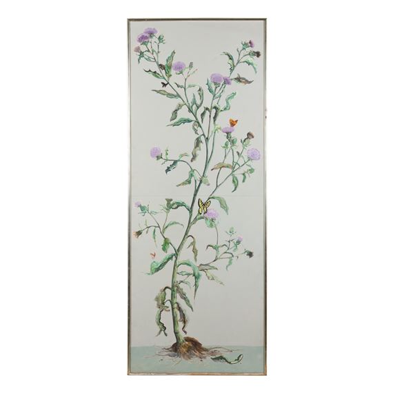 Philip Moose | Milk Thistle with Butterflies (1940) | MutualArt