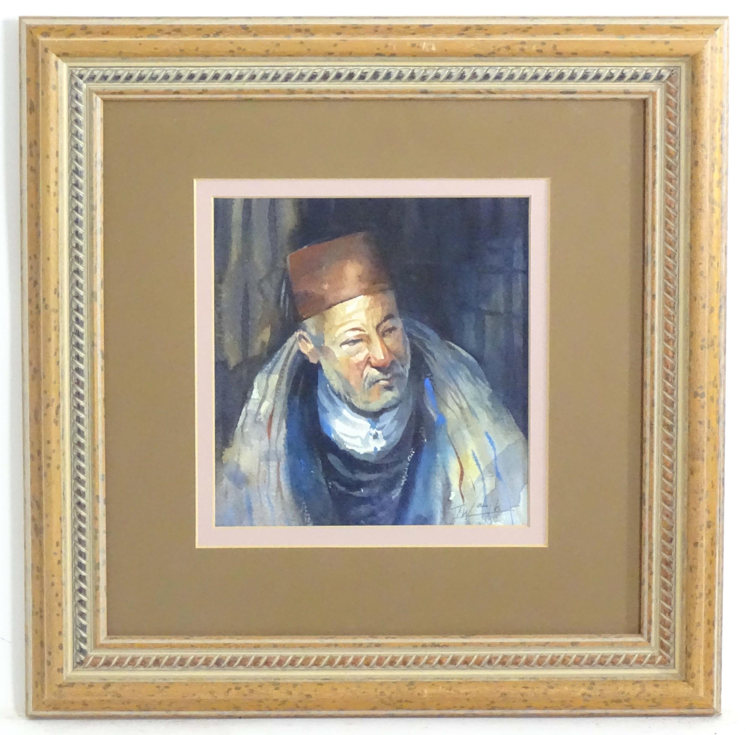 Trevor Waugh | Old Man of Fez, A portrait of a man wearing a fez hat ...