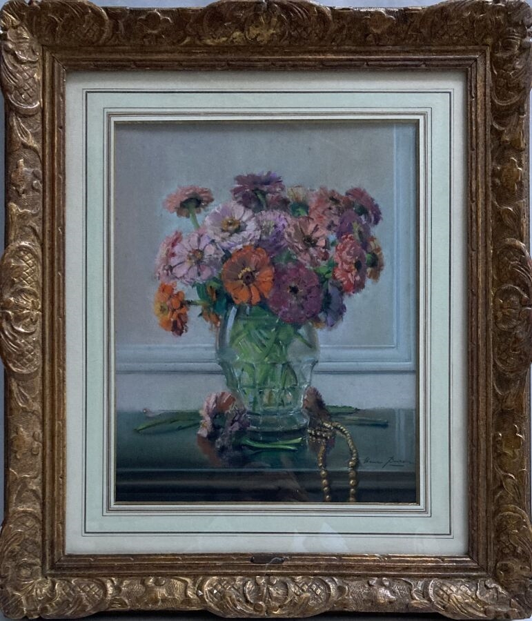 Henri Lucien-Joseph Buron | Bouquet de fleurs (1951) | MutualArt