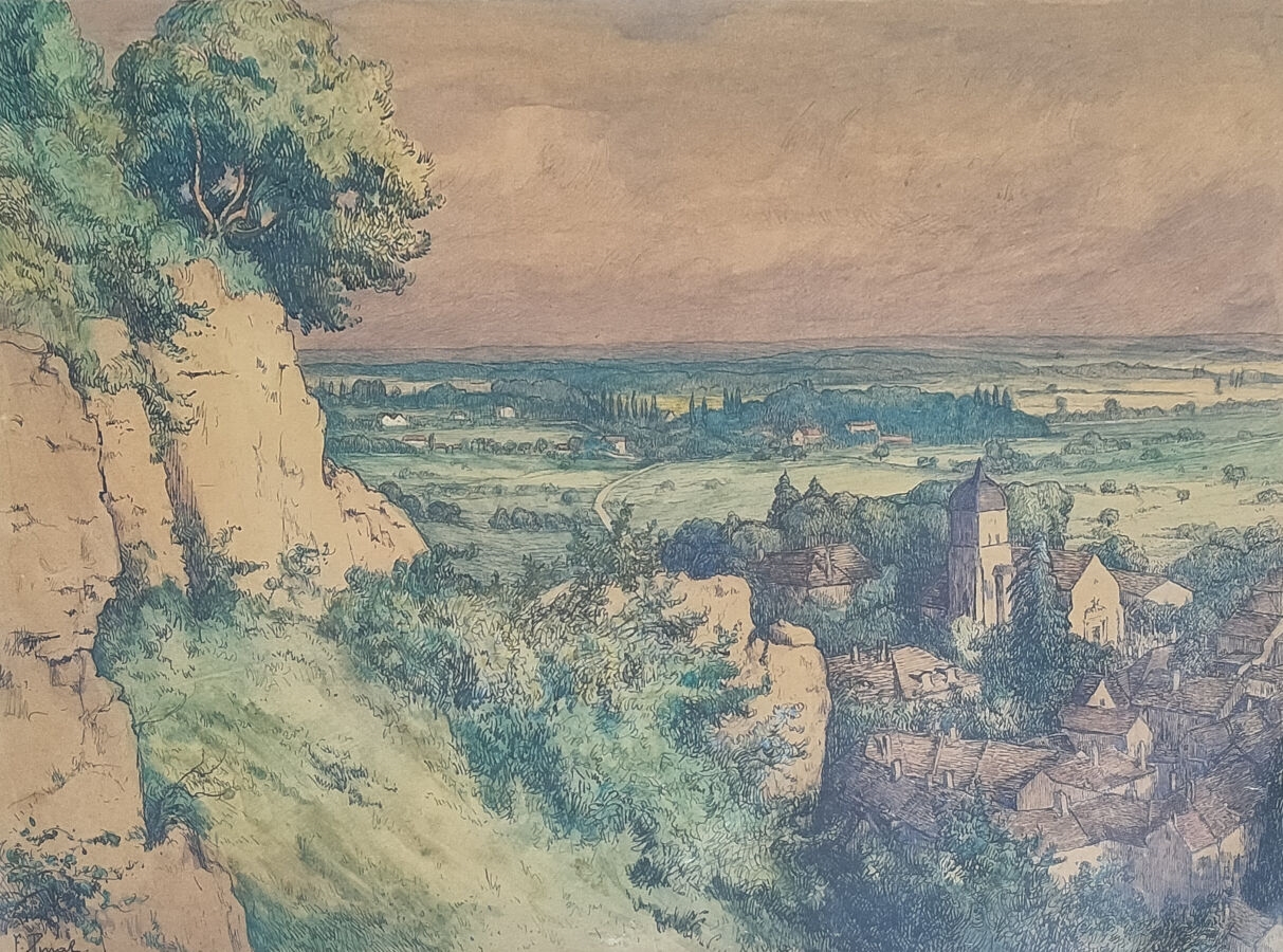 Fernand Pinal | Chambolle Musigny et Vougeot vus de la Combe (1918 ...