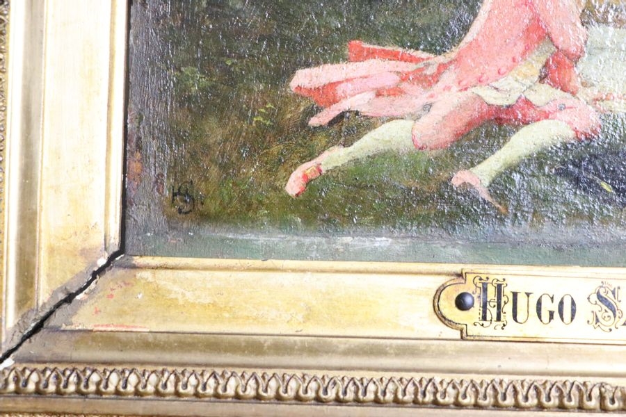 Hugo Salmson | Couple galant dans un parc | MutualArt