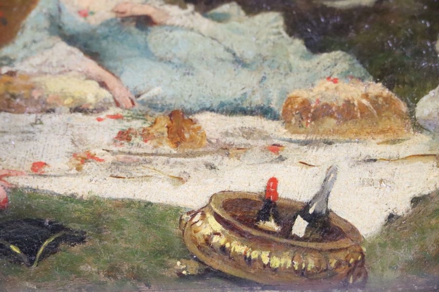 Hugo Salmson | Couple galant dans un parc | MutualArt