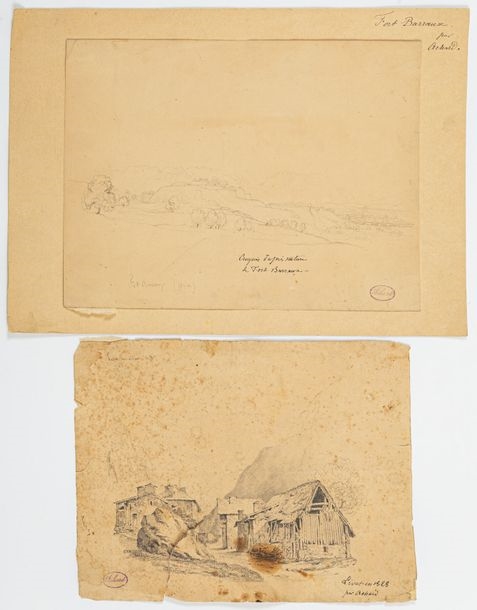 Jean Achard | Fort Barraux et Livet en 1828. (1828) | MutualArt