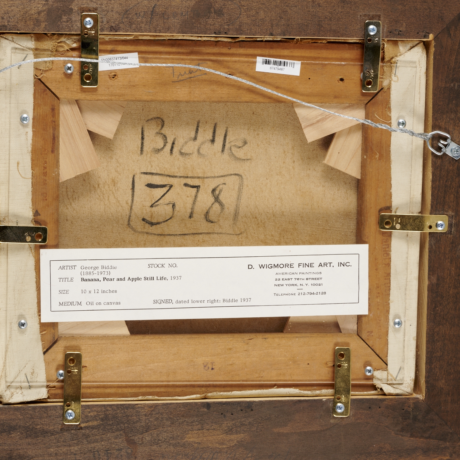 George Biddle | Still Life with Bananas and Pears (1937) | MutualArt