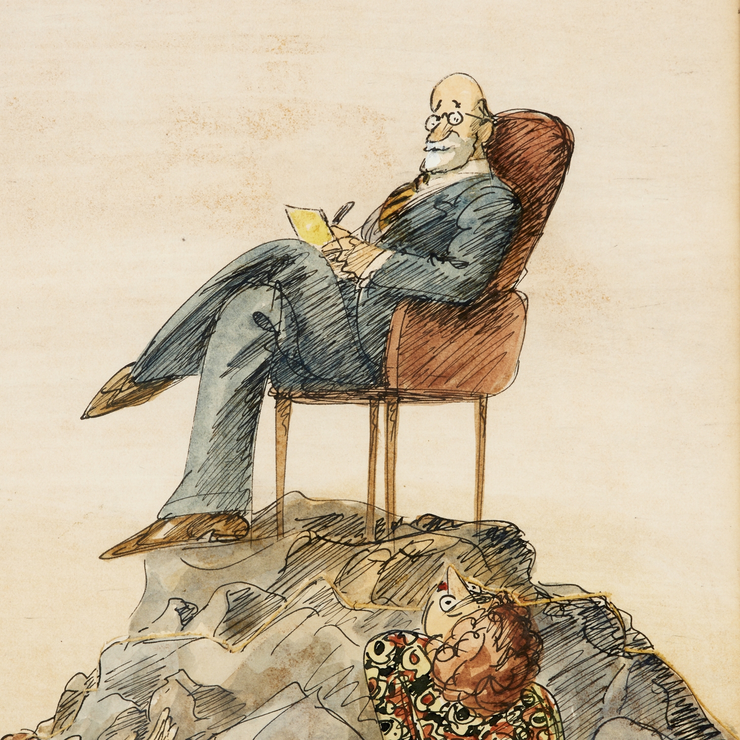 Edward Sorel | Sigmund Freud (1929) | MutualArt