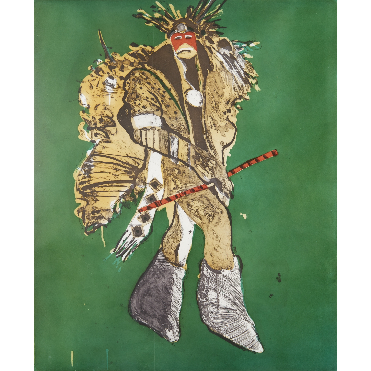 Fritz Scholder | Fancy Dancer in Roma (1978) | MutualArt