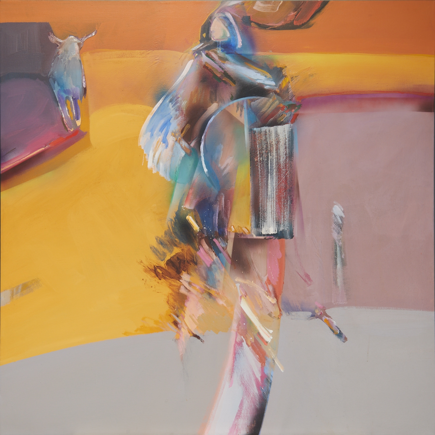 Veloy Joseph Vigil | Steers in the Desert | MutualArt