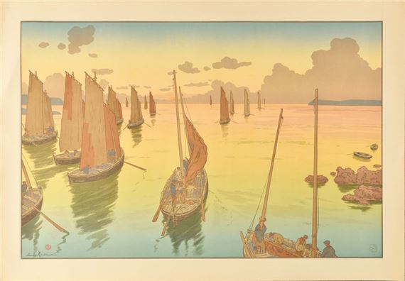 Henri Rivière | The sunset (1898) | MutualArt