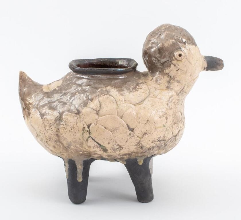 Louis Mendez | Louis Mendez Ceramic Bird Form Vase | MutualArt