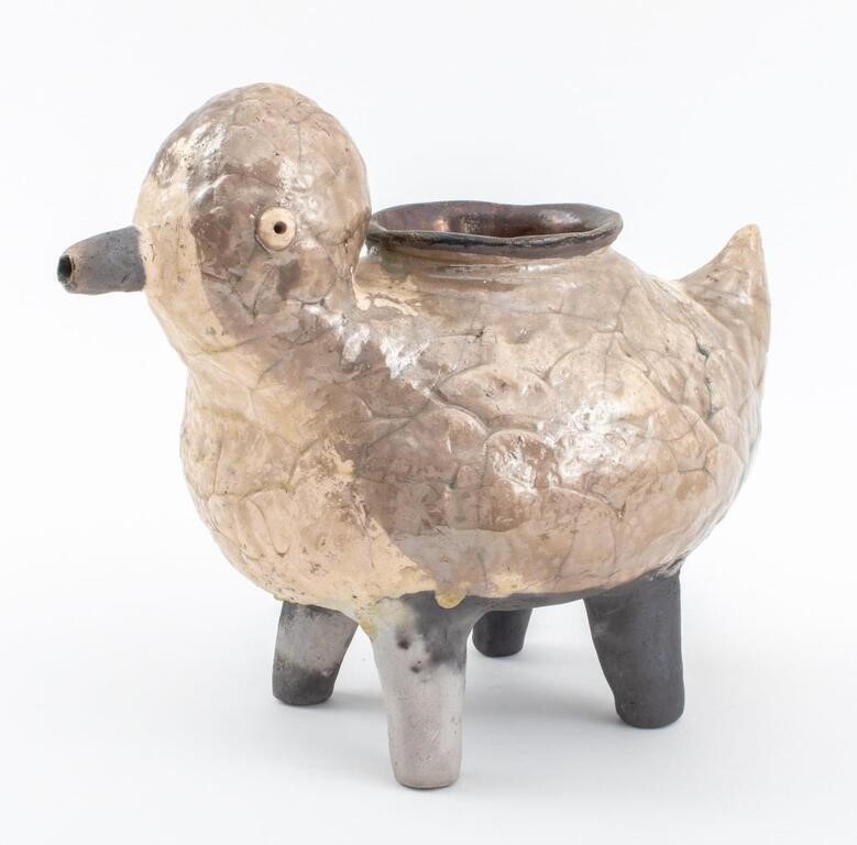 Louis Mendez | Louis Mendez Ceramic Bird Form Vase | MutualArt
