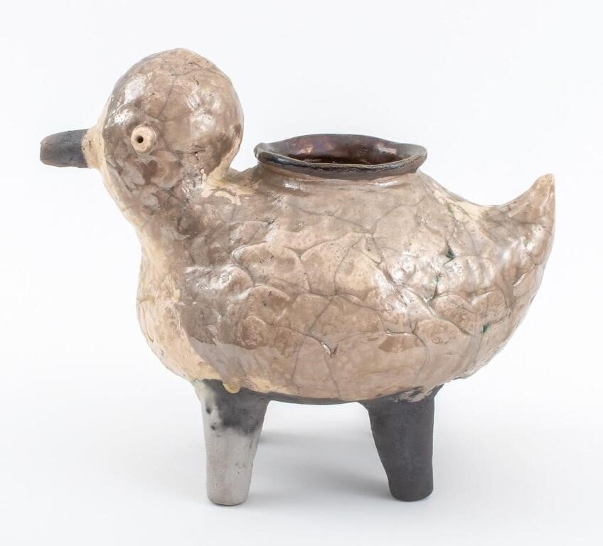 Louis Mendez | Louis Mendez Ceramic Bird Form Vase | MutualArt