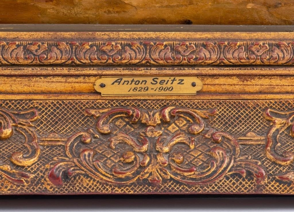 Anton Seitz | Anton Seitz Interior Scene Oil on Wood Panel | MutualArt