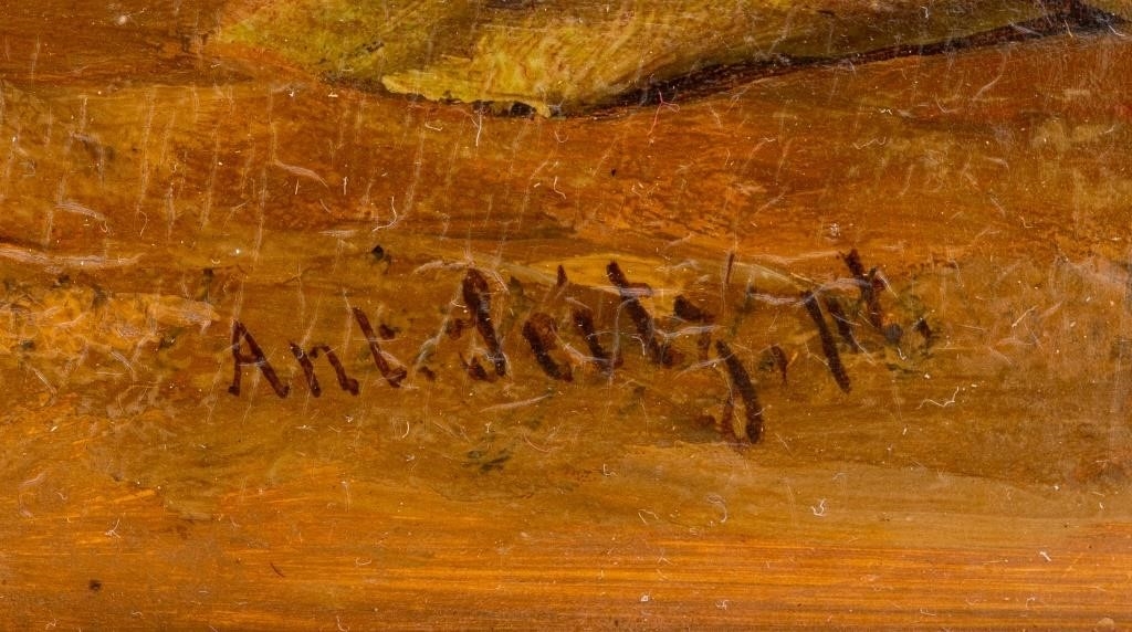 Anton Seitz | Anton Seitz Interior Scene Oil on Wood Panel | MutualArt