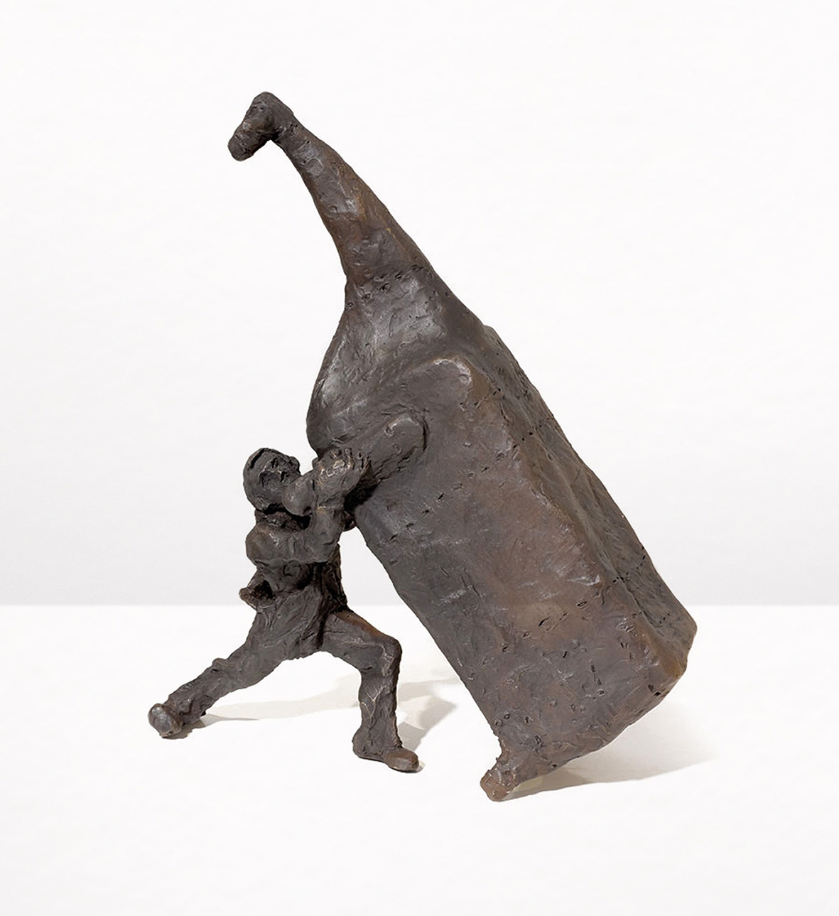 John Kelly | Man Lifting Cow Maquette (2016) | MutualArt