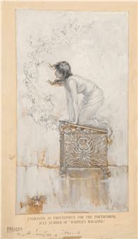 Frederick Stuart Church | Hollyhocks (1912) | MutualArt