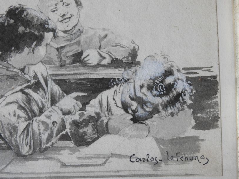 Charles Carlos-Lefebvre | Children at School | MutualArt