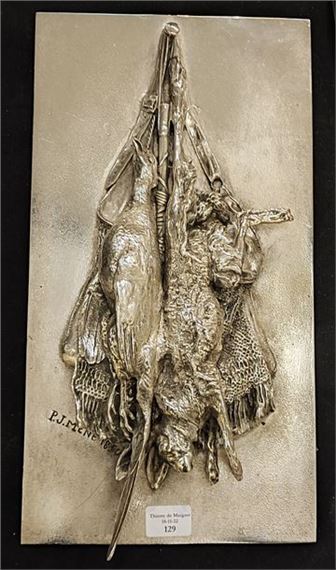 Pierre-Jules Mene | Pierre Jules MENE (1810-1879). Trophy with hare ...