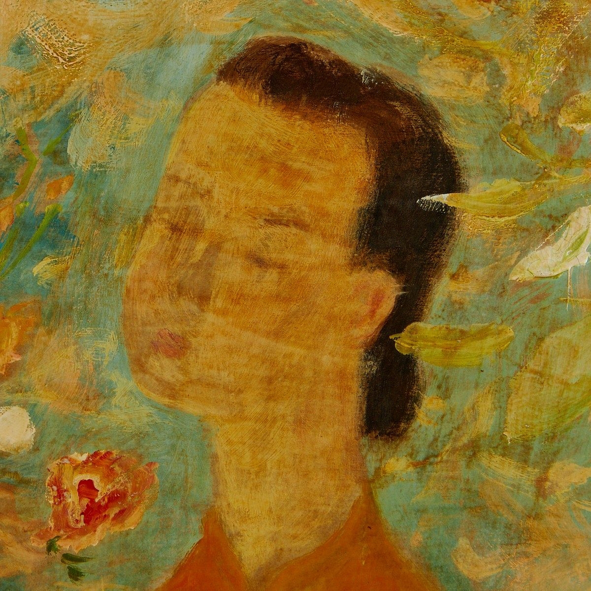 Le Pho | Le Pho Painting of Two Women w/ Flowers (1964) | MutualArt